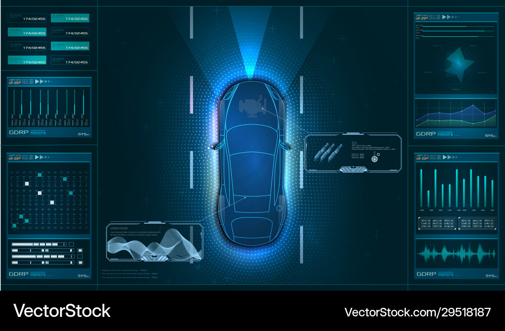 Hardware diagnostics condition car scanning Vector Image Hardware diagnostics condition car scanning Vector Image