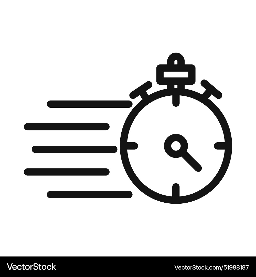 Quick express delivery icon perfect for fast Vector Image