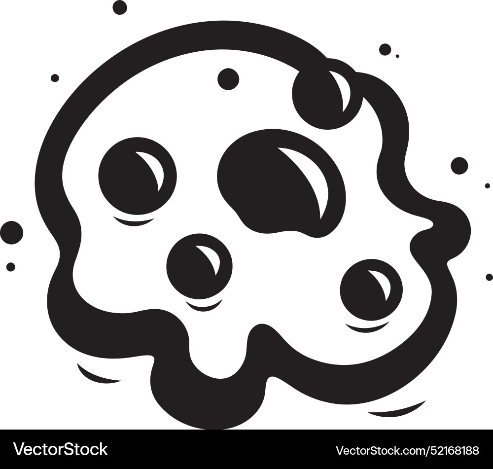 Cocoa charisma black cookie artbiscuits under Vector Image