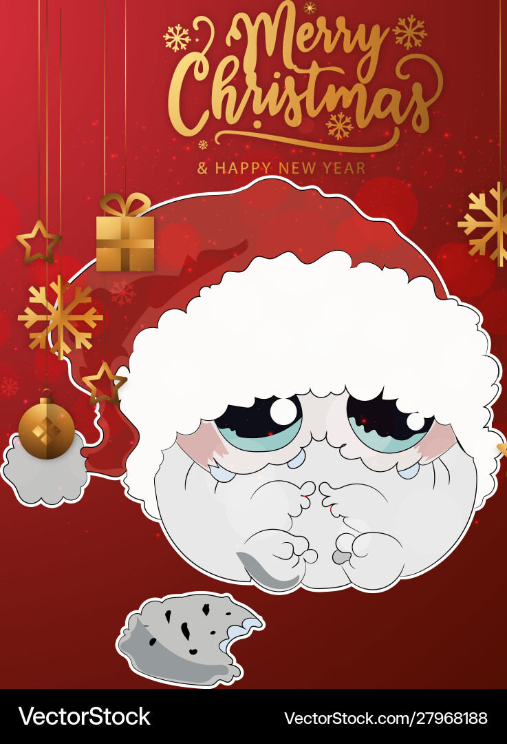 Cute snow character Royalty Free Vector Image - VectorStock