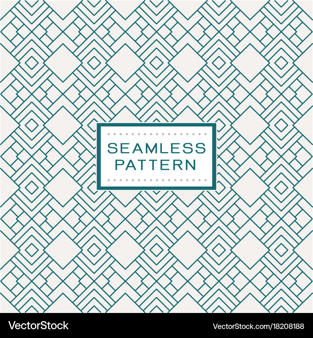 Retro seamless pattern with simple line geometric Vector Image