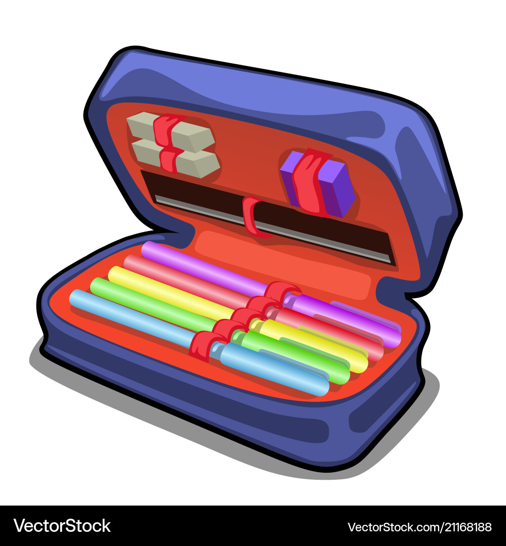 Pencil Case Cartoon Vector Images (over 1,200)