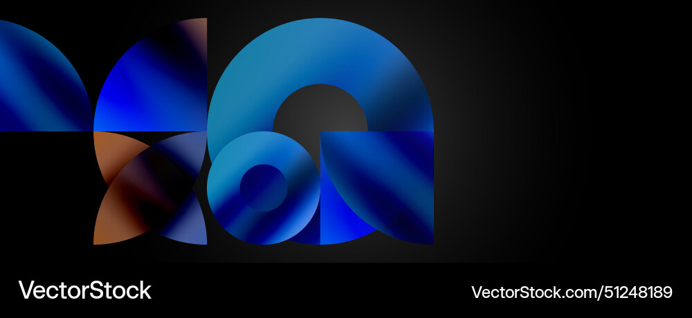 Circle and triangle abstract background concept Vector Image