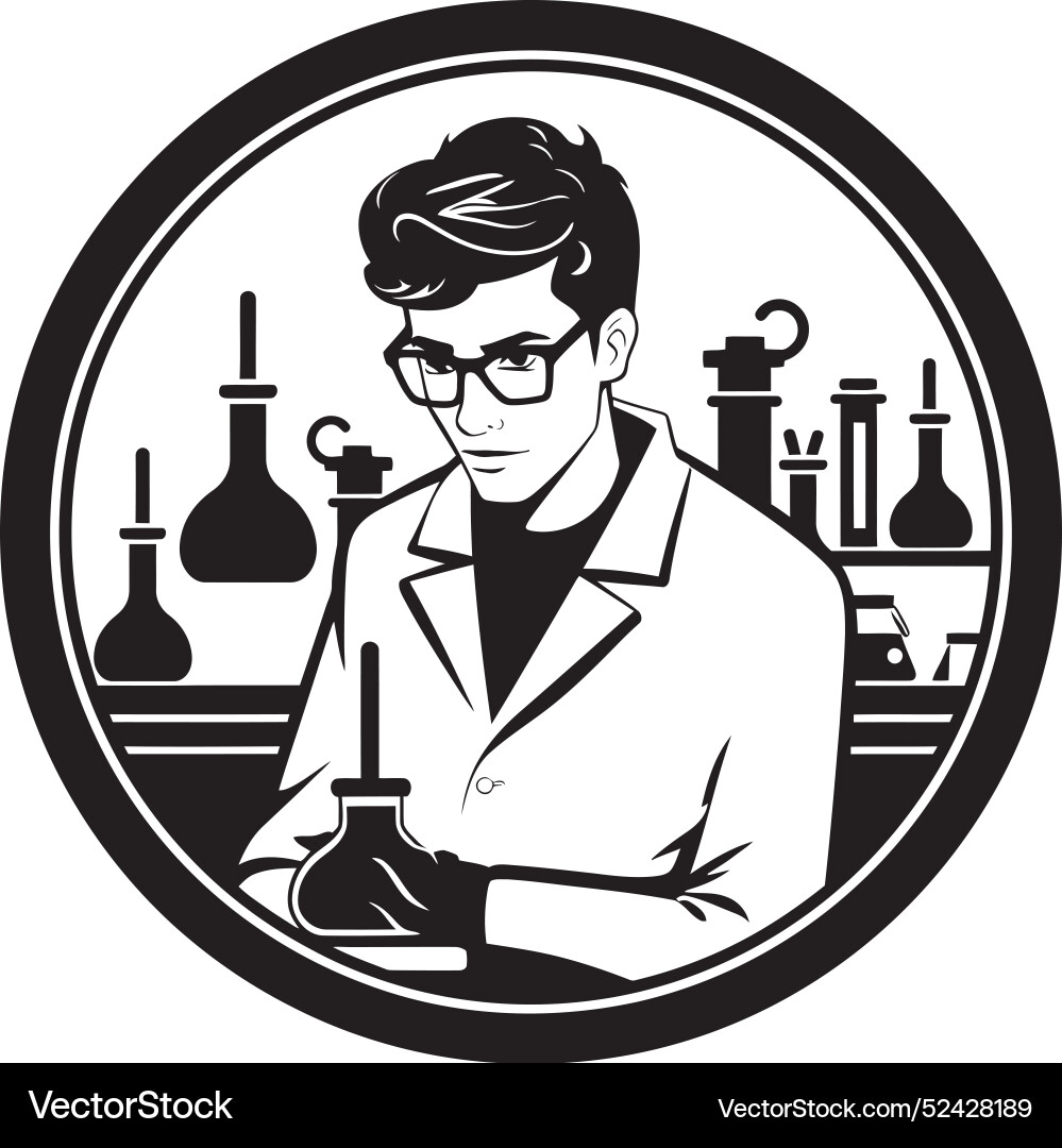 Laboratory technician skills in art artistry Vector Image Laboratory technician skills in art artistry Vector Image