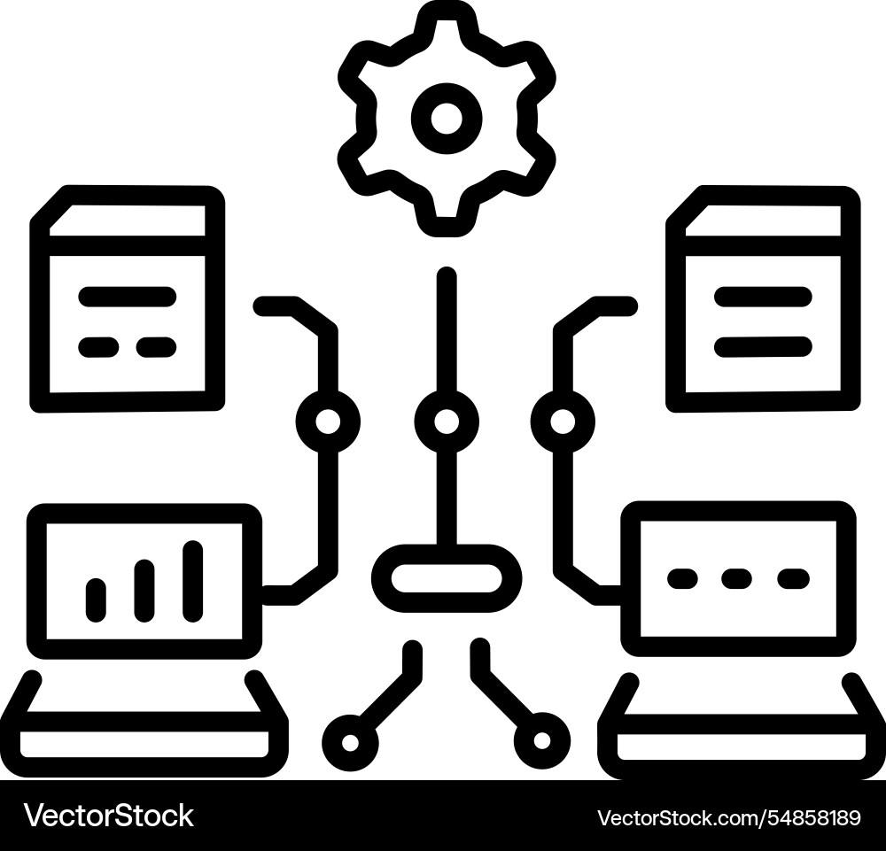 Network management Royalty Free Vector Image - VectorStock