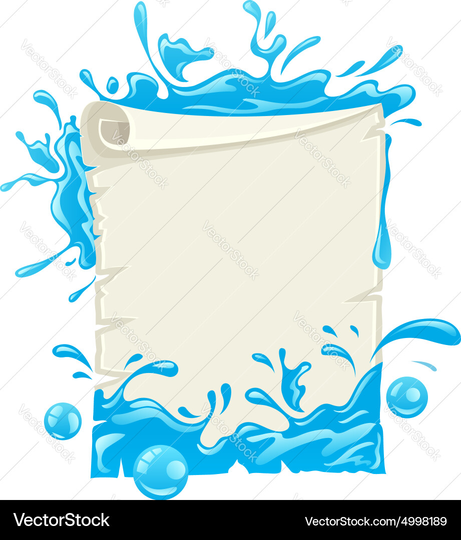 Placard paper blank template Royalty Free Vector Image