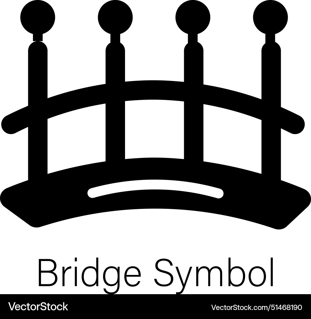 Bridge symbol Royalty Free Vector Image - VectorStock