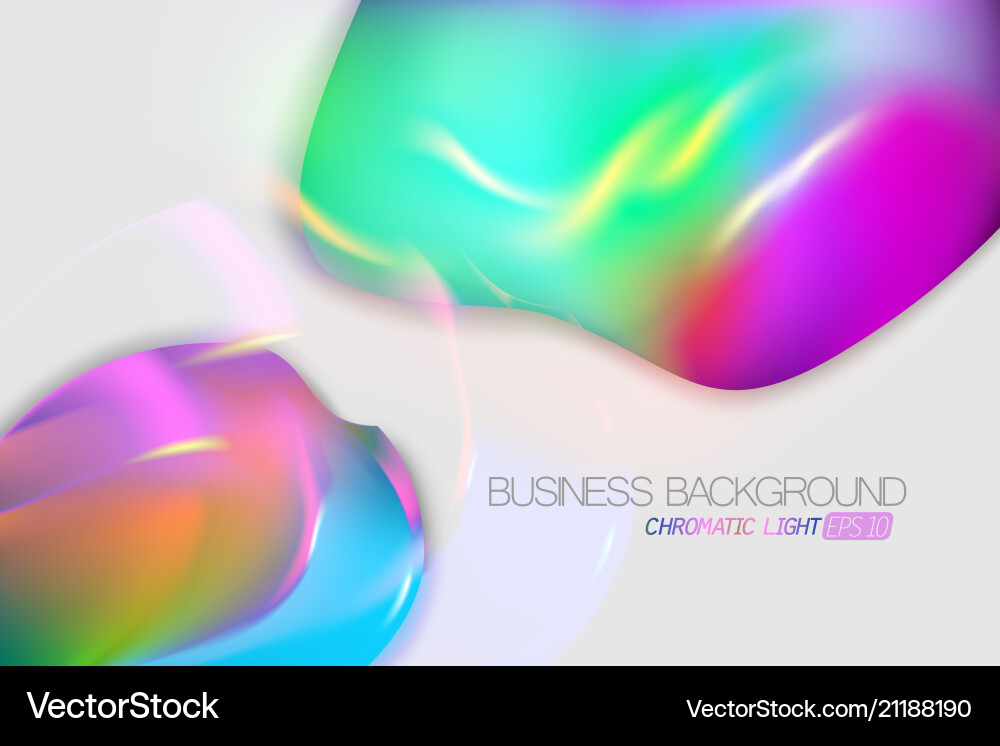 Chromatic light shape scene Royalty Free Vector Image