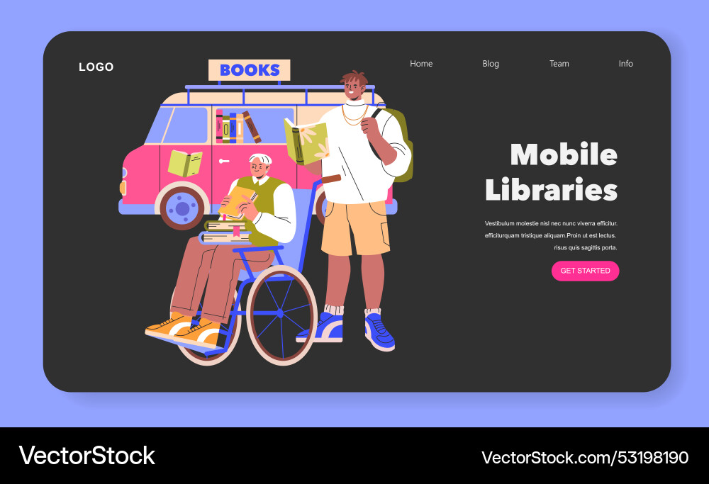 Knowledge for all flat Royalty Free Vector Image