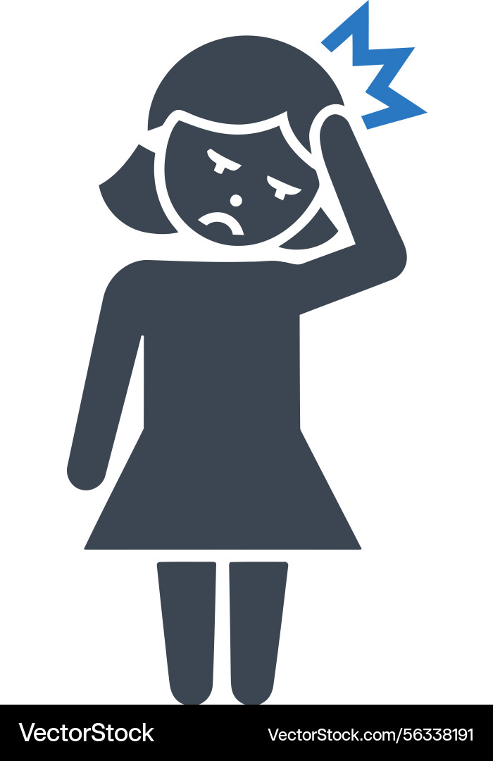 Headache Icon - Suffering & Pain Royalty Free Vector