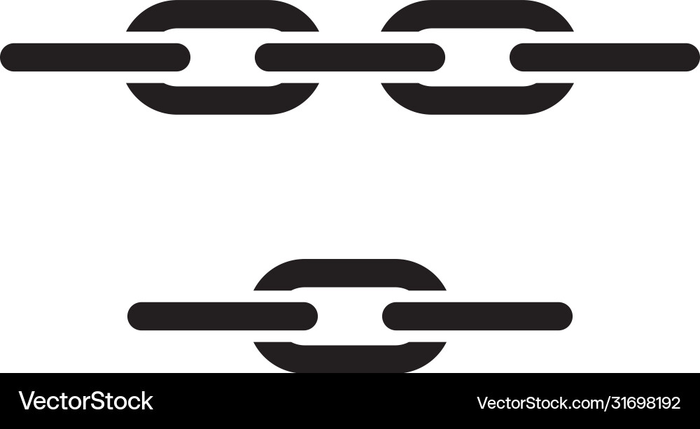 Chain icon Royalty Free Vector Image - VectorStock