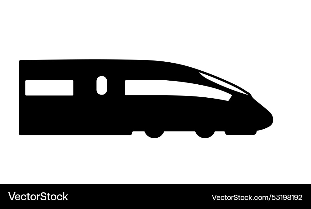 High speed train icon symbol Royalty Free Vector Image