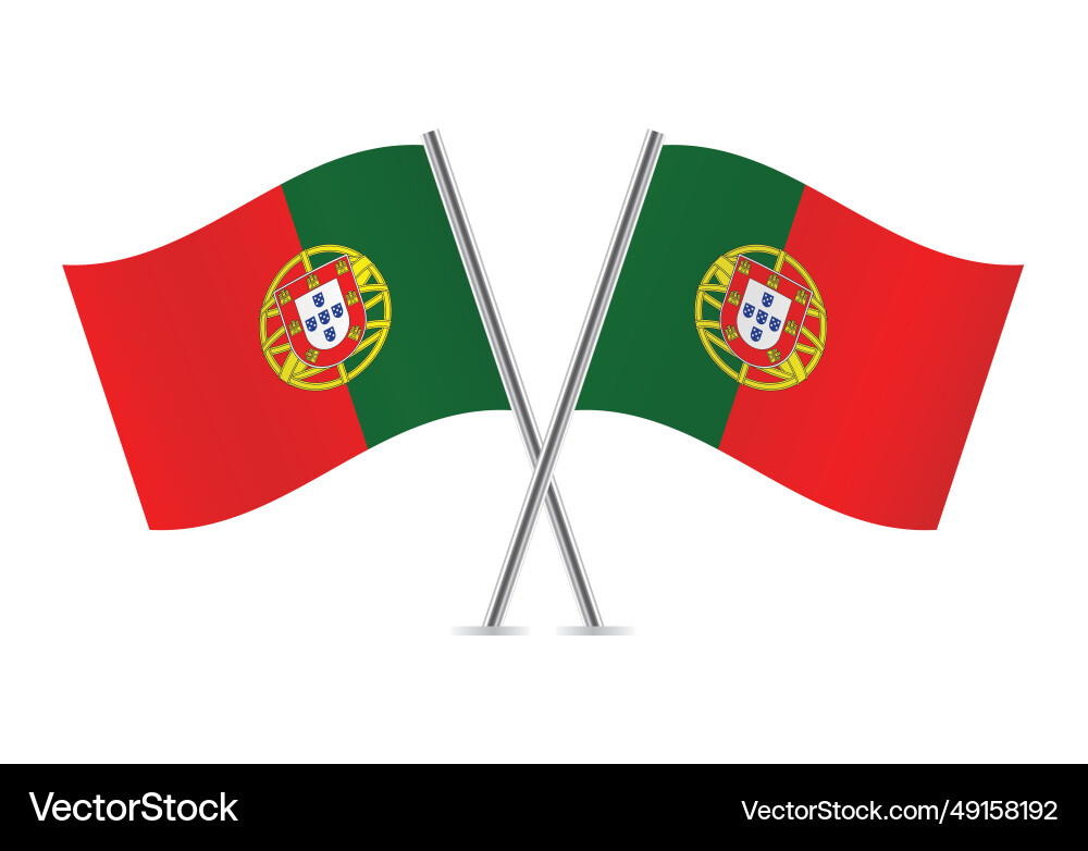 Portugal flags portuguese Royalty Free Vector Image
