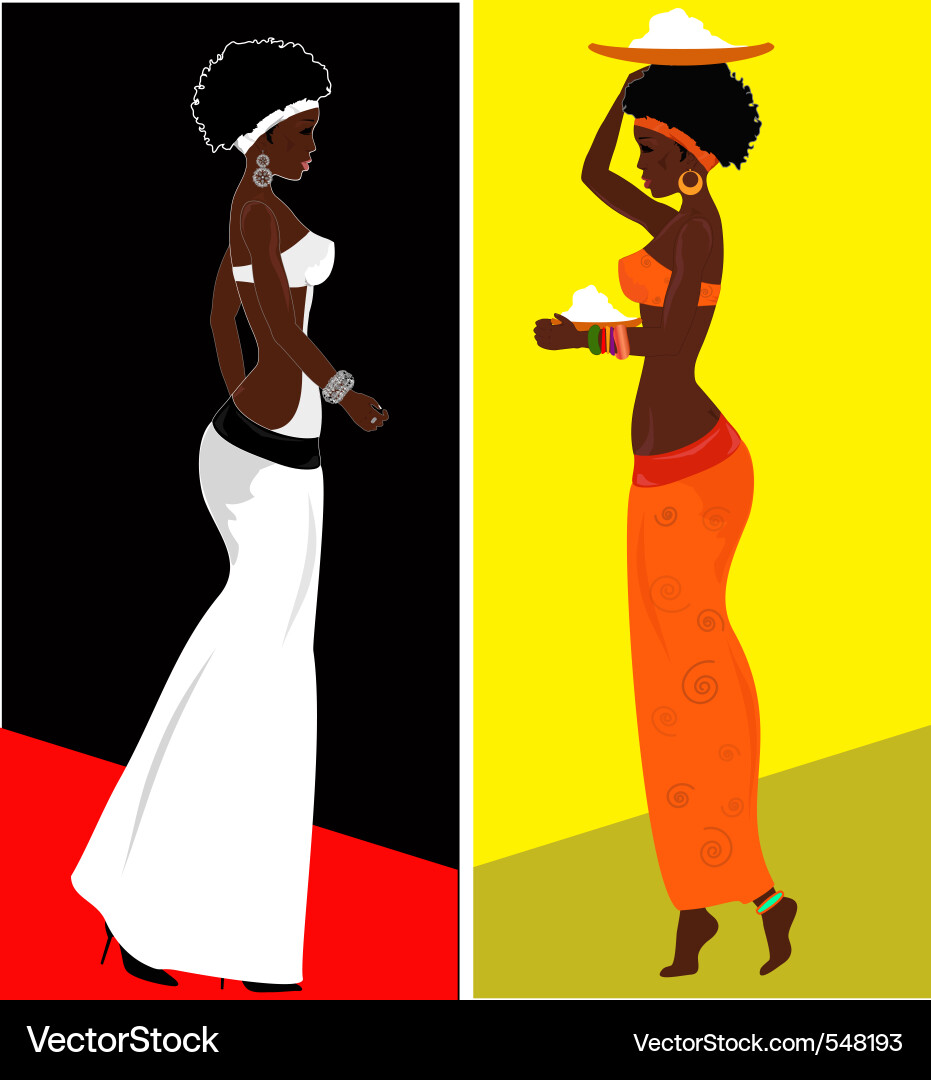 African woman Royalty Free Vector Image - VectorStock