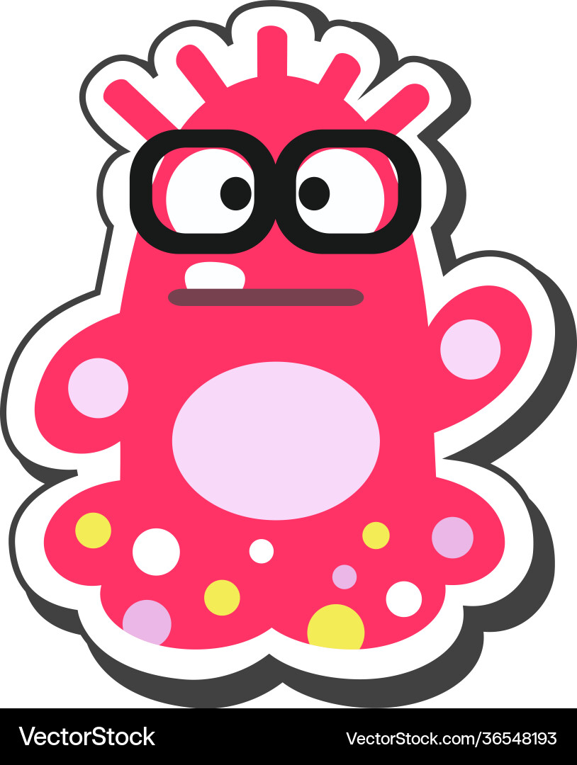Cartoon monster icon Royalty Free Vector Image