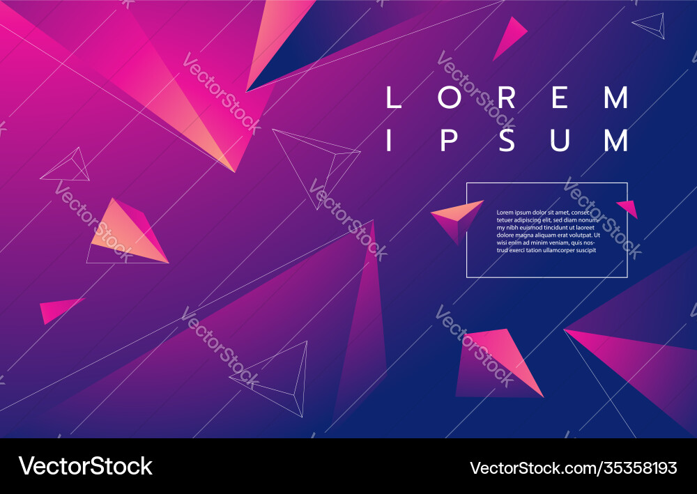 Color gradient background design abstract Vector Image