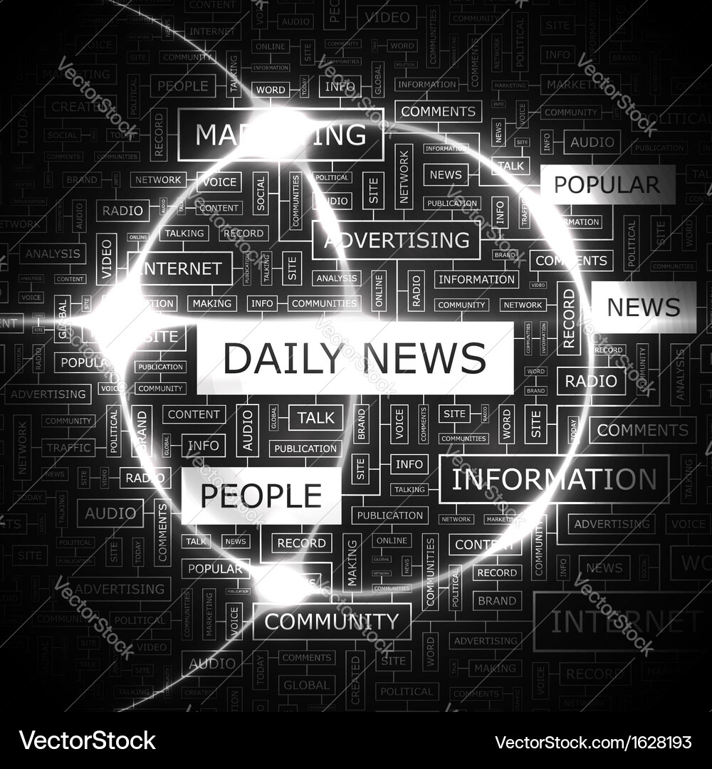 Daily news Royalty Free Vector Image - VectorStock