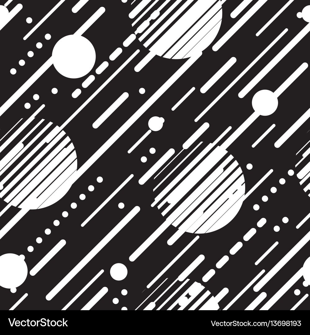 Geometric Pattern - Black & White Royalty Free Vector