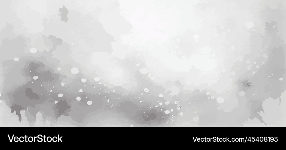 Realistic gray watercolor panoramic texture Vector Image