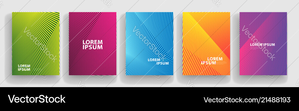 Simple modern covers template design set Vector Image