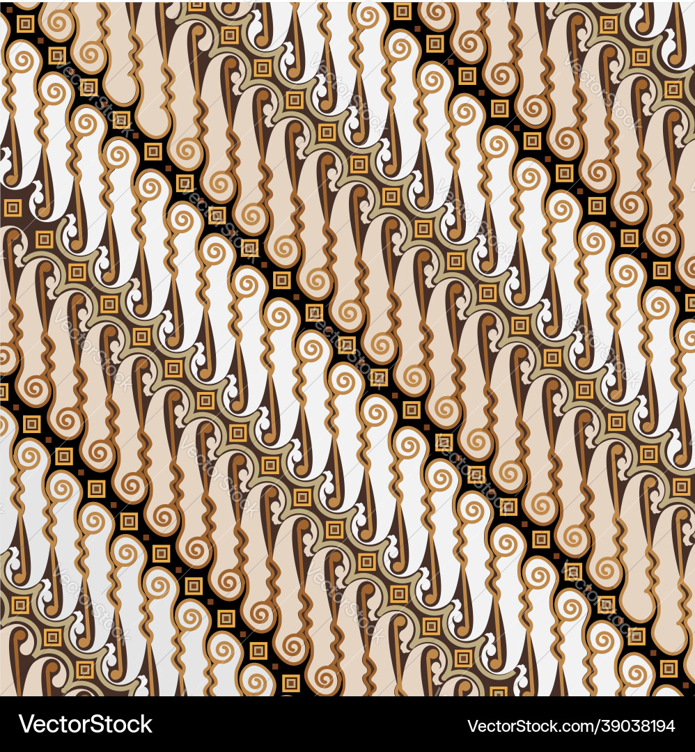 Batik parang Royalty Free Vector Image - VectorStock