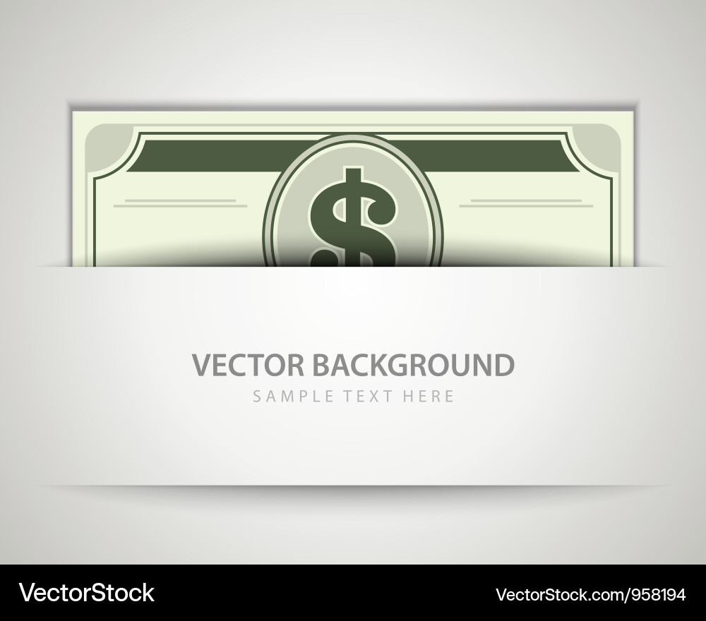 Dollars money Royalty Free Vector Image - VectorStock