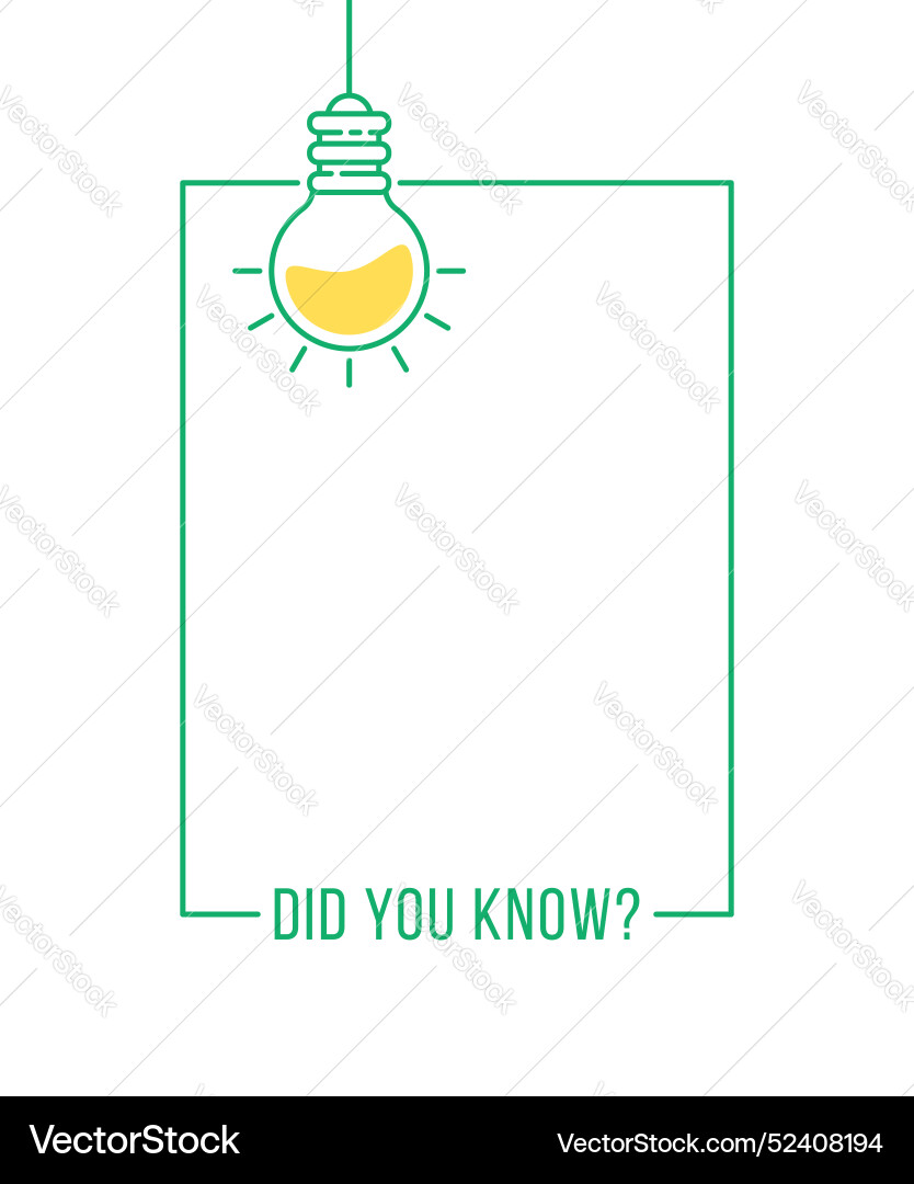 Did You Know Template Vector Images (over 850)