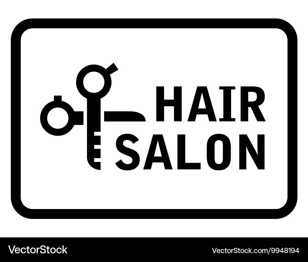 Hair salon icon Royalty Free Vector Image - VectorStock