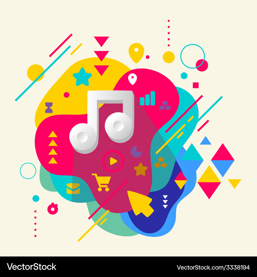 Note on abstract colorful spotted background Vector Image