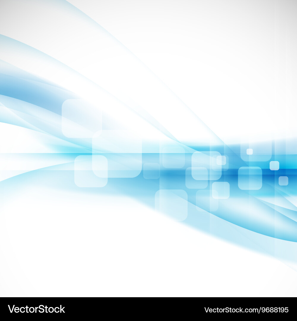 Abstract flow blue background for technology Vector Image