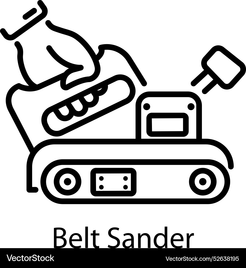 Belt sander Royalty Free Vector Image - VectorStock