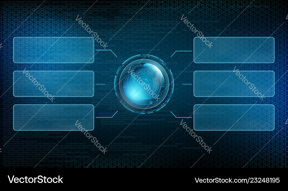 Futuristic Technology Dashboard Royalty Free Vector Image
