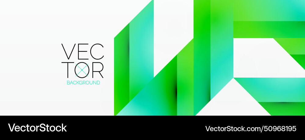 Geometric purity on white - lines squares Vector Image