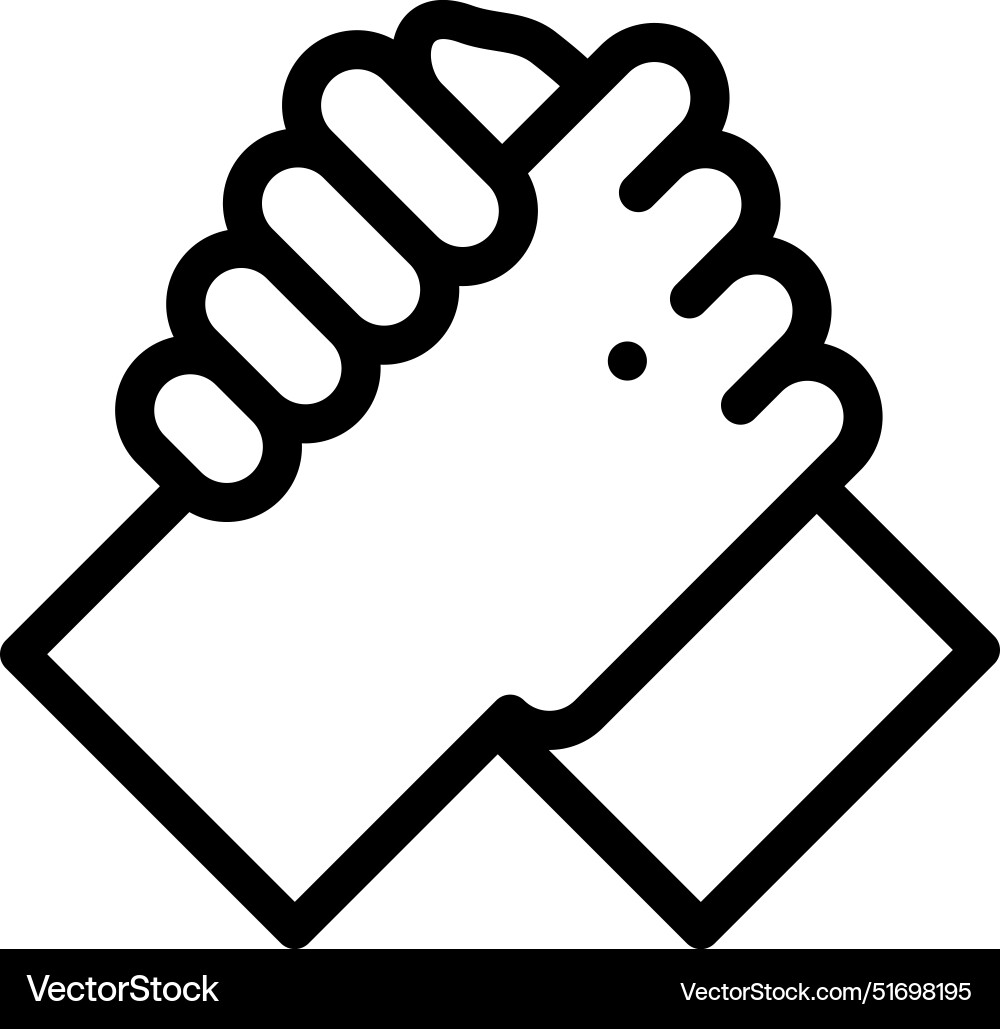 Handshake Friendship Icon Royalty Free Vector Image