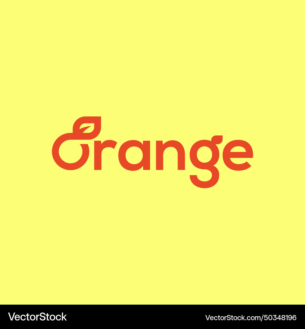 Orange logo Royalty Free Vector Image - VectorStock