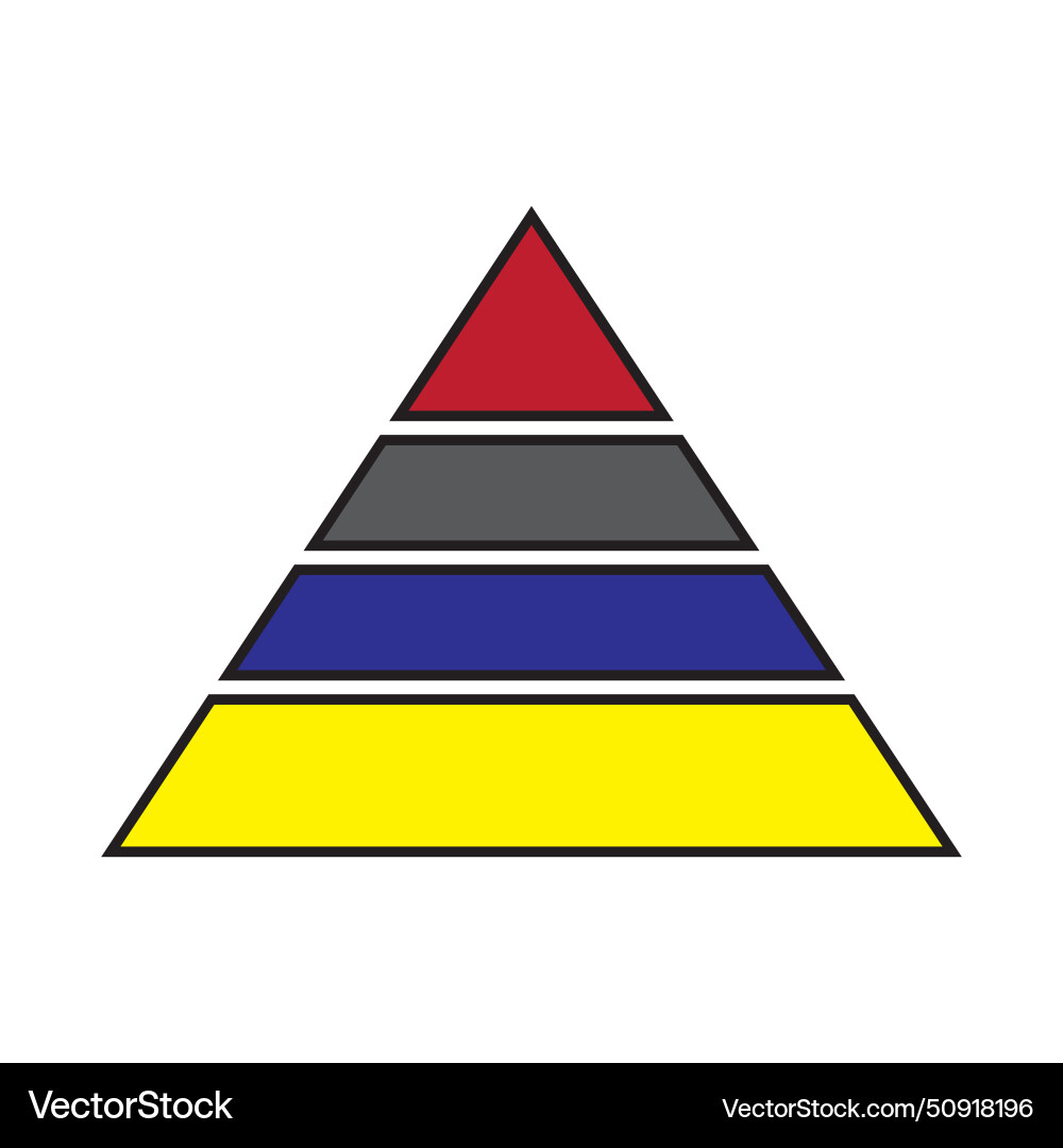 Pyramid icon Royalty Free Vector Image - VectorStock