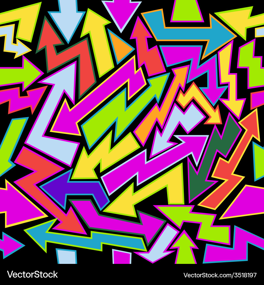 Colorful arrows seamless background Royalty Free Vector