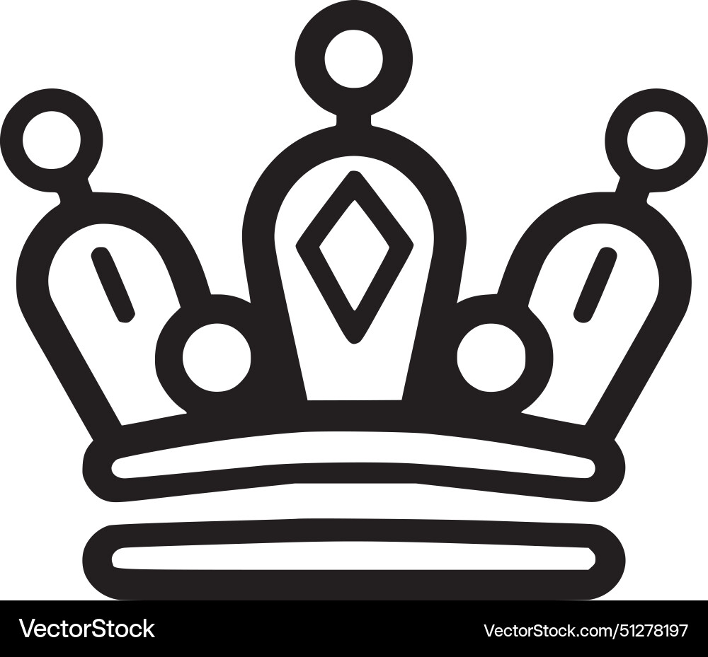 Coronation - minimalist and flat logo Royalty Free Vector