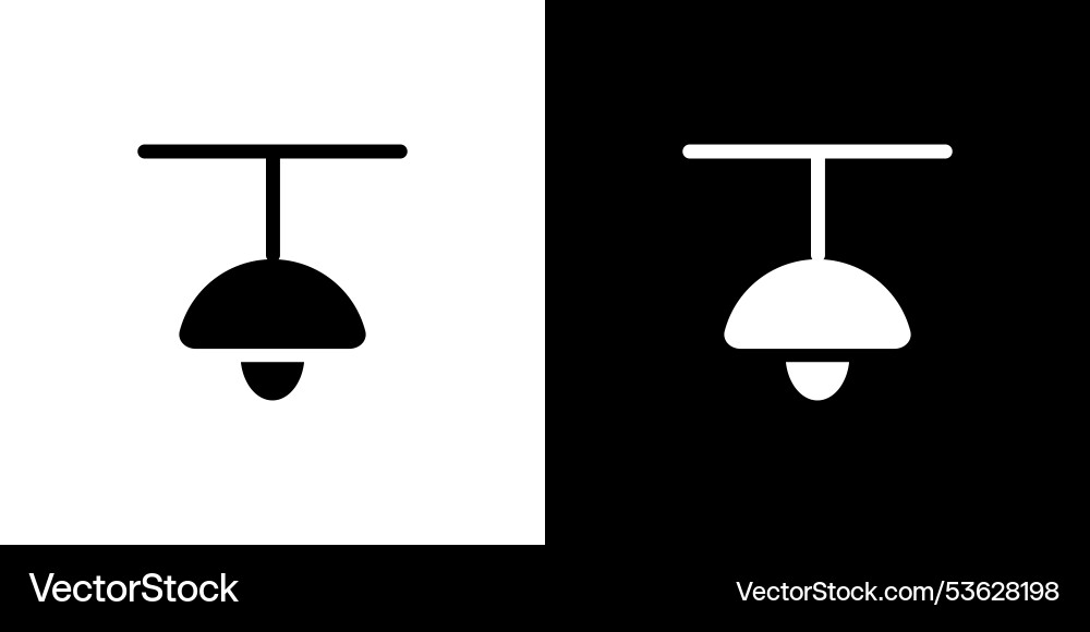Ceiling spotlight icon set Royalty Free Vector Image