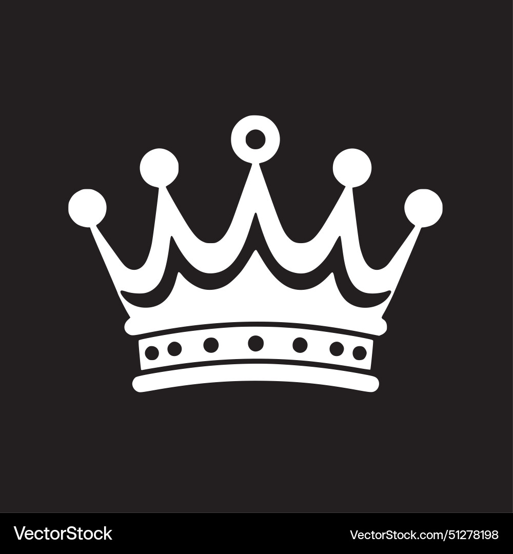 Coronation - minimalist and simple silhouette Vector Image