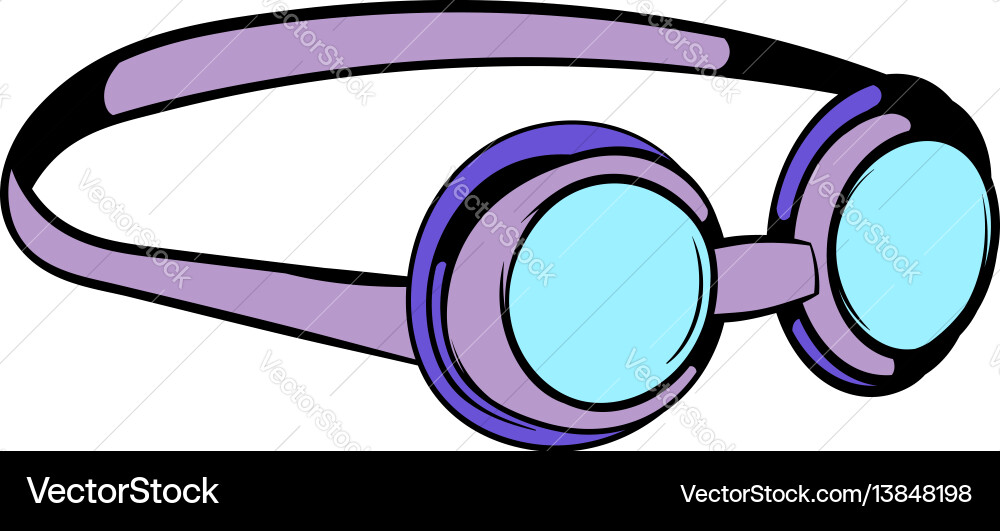 Goggles for swim icon cartoon Royalty Free Vector Image