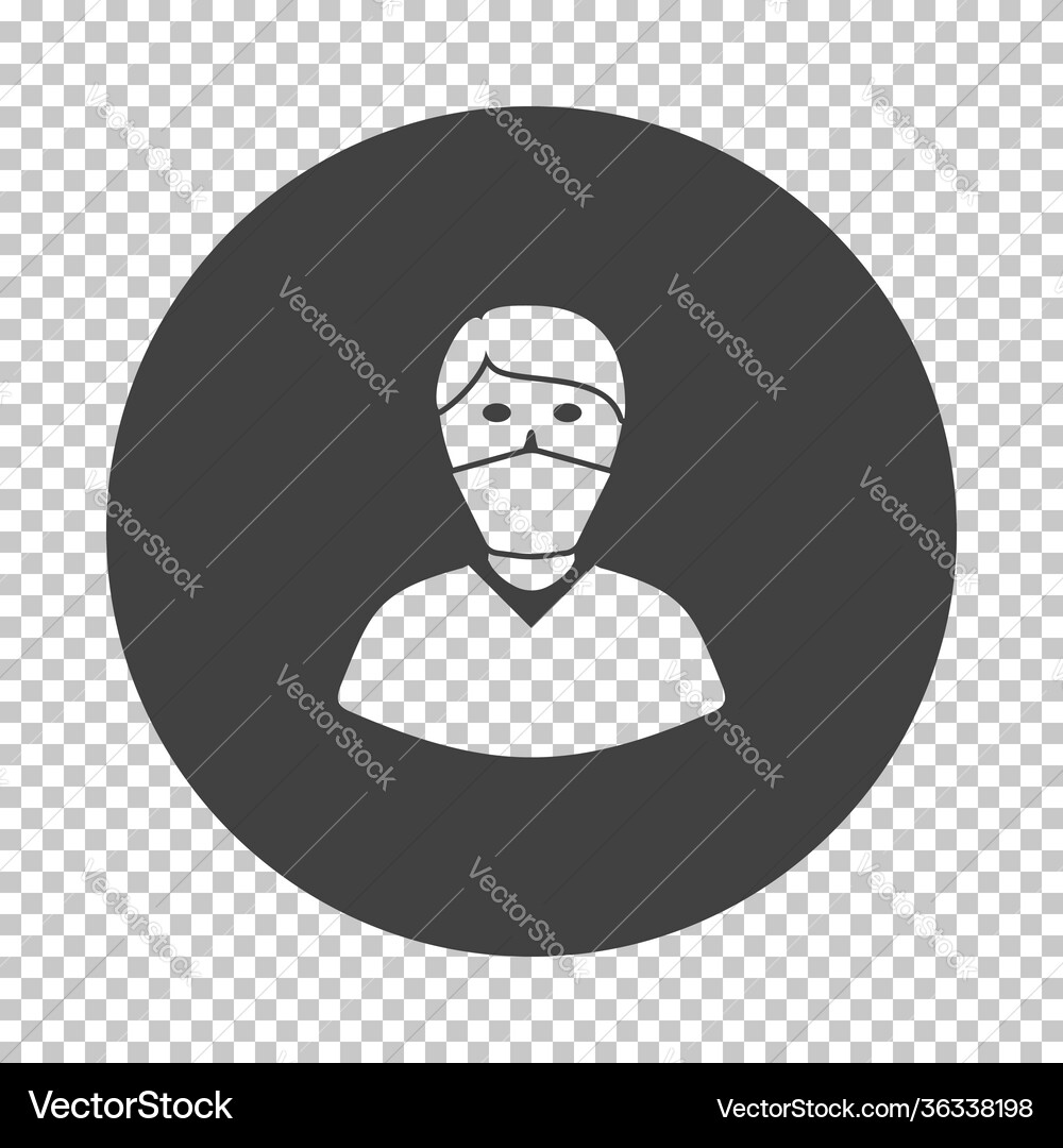 Medical face mask icon Royalty Free Vector Image