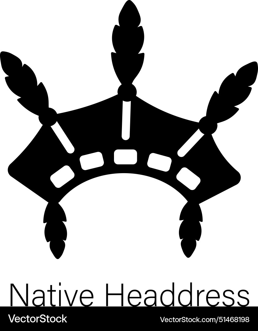 Native headdress Royalty Free Vector Image - VectorStock