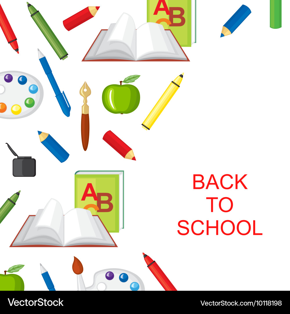 School background Royalty Free Vector Image - VectorStock