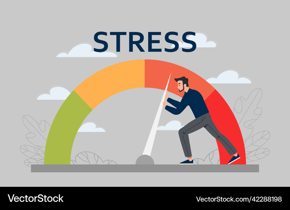 Stress Management Concept Royalty Free Vector Image