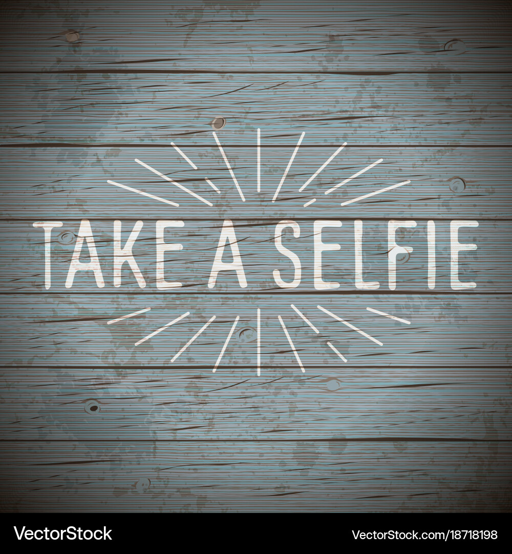 Vintage background with slogan for social network Vector Image