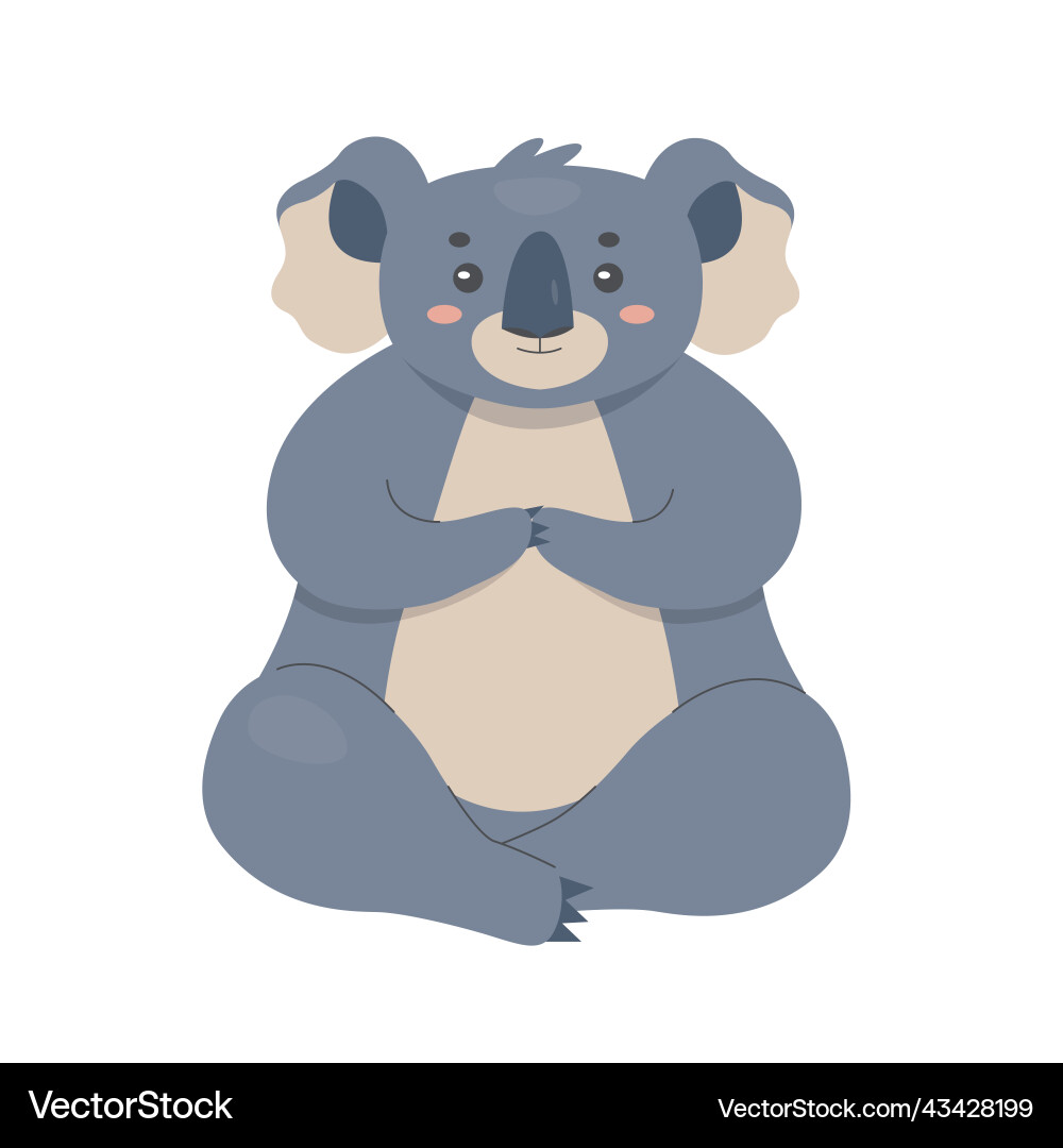 Cute koala bear Royalty Free Vector Image - VectorStock