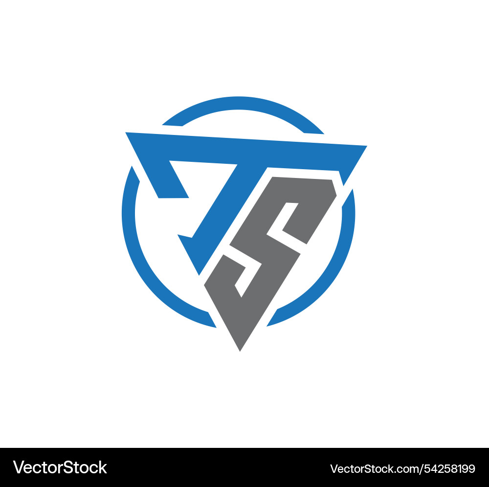 Initial st letter logo ts Royalty Free Vector Image