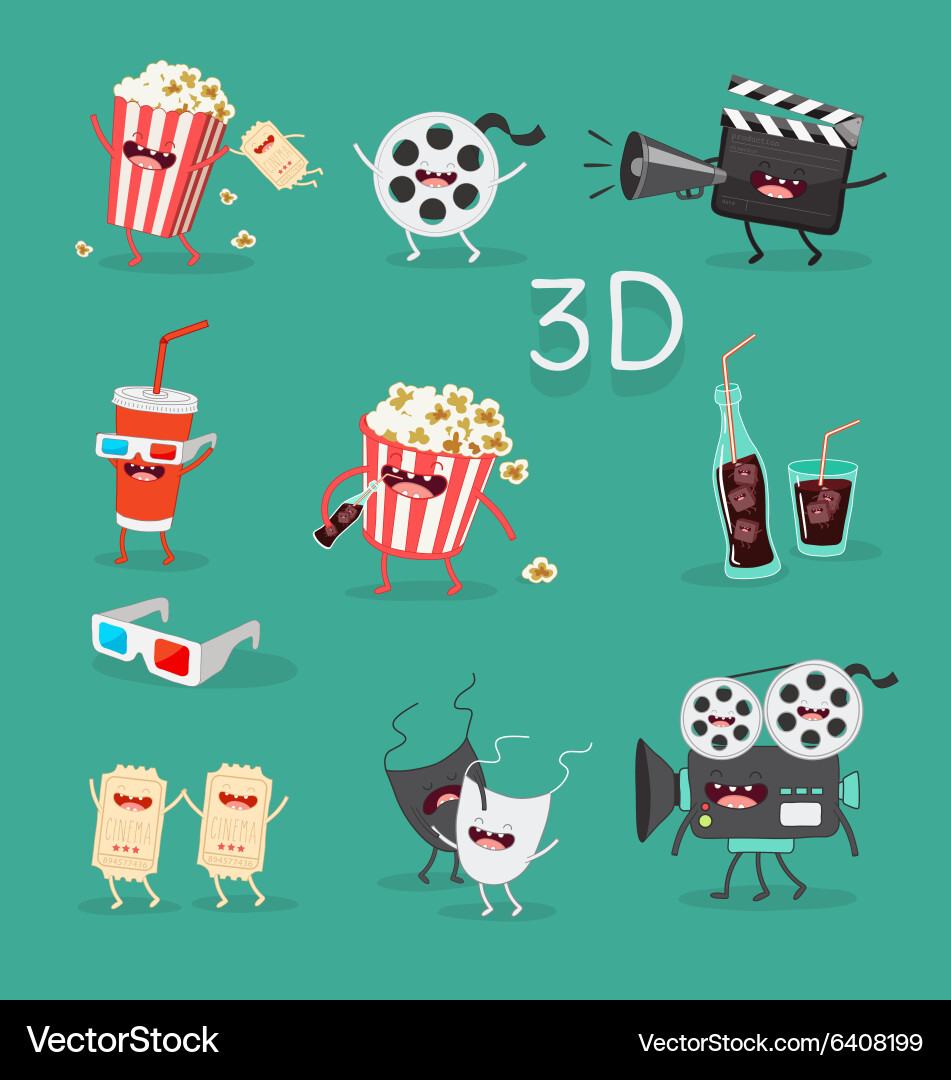 Movie set Royalty Free Vector Image - VectorStock