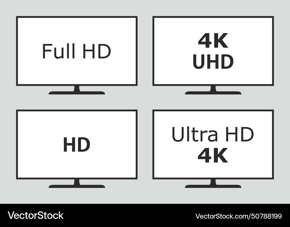 Television icons set Royalty Free Vector Image
